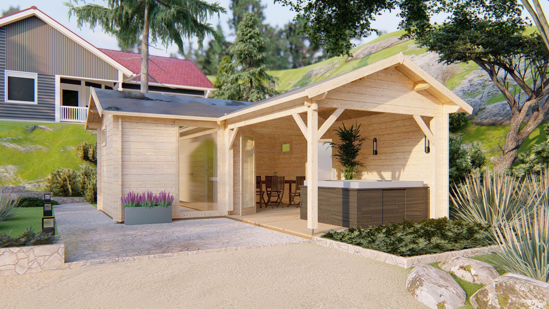 clone - clone - Sauna Pod 2,4 mx 4 m